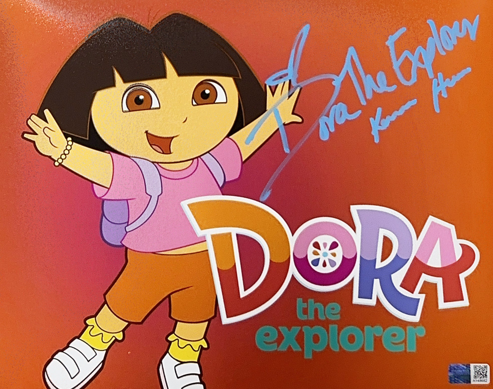 Kathleen Herles Autographed Dora The Explorer Orange 8x10 Steiner CX ...
