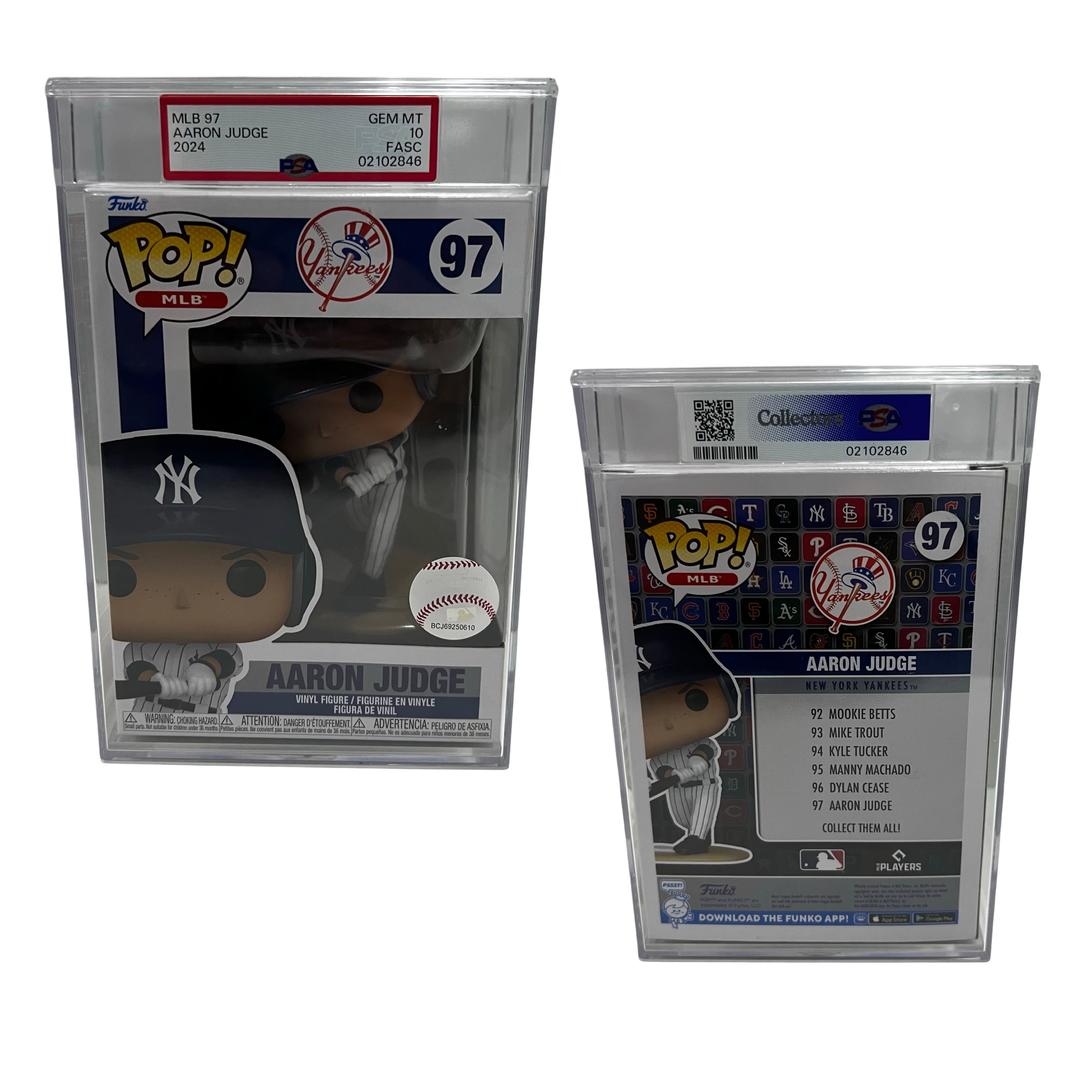 Aaron Judge MLB 97 2024 Funko Pop PSA GEM MT 10 – BG Autographs