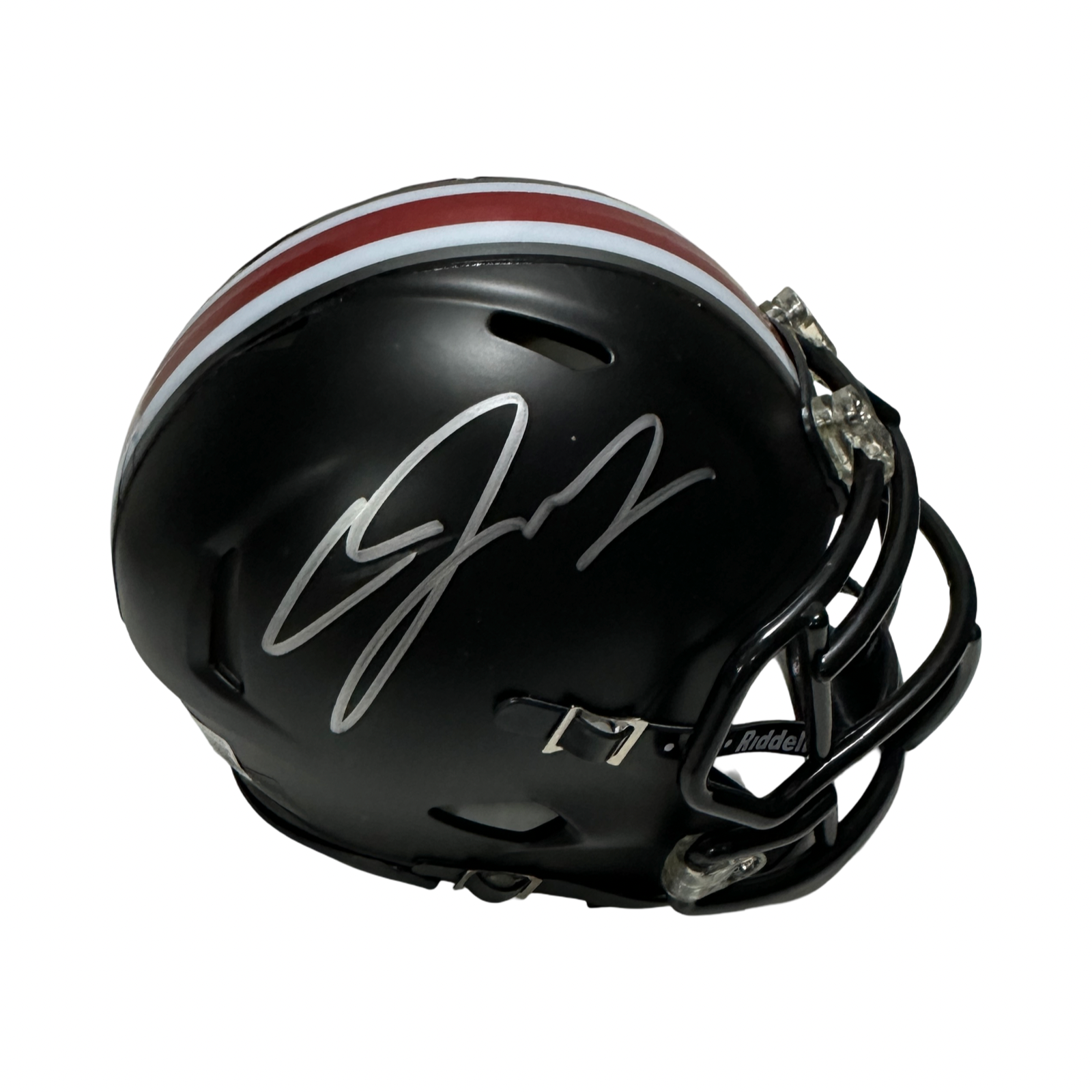 Cardale Jones Autographed Ohio State Black Mini Helmet Beckett – BG ...