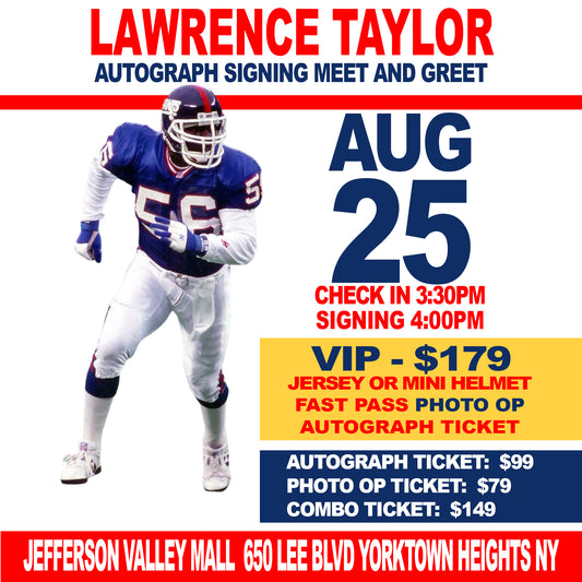 Event Tickets, Autograph Signings & Send Ins – BG Autographs