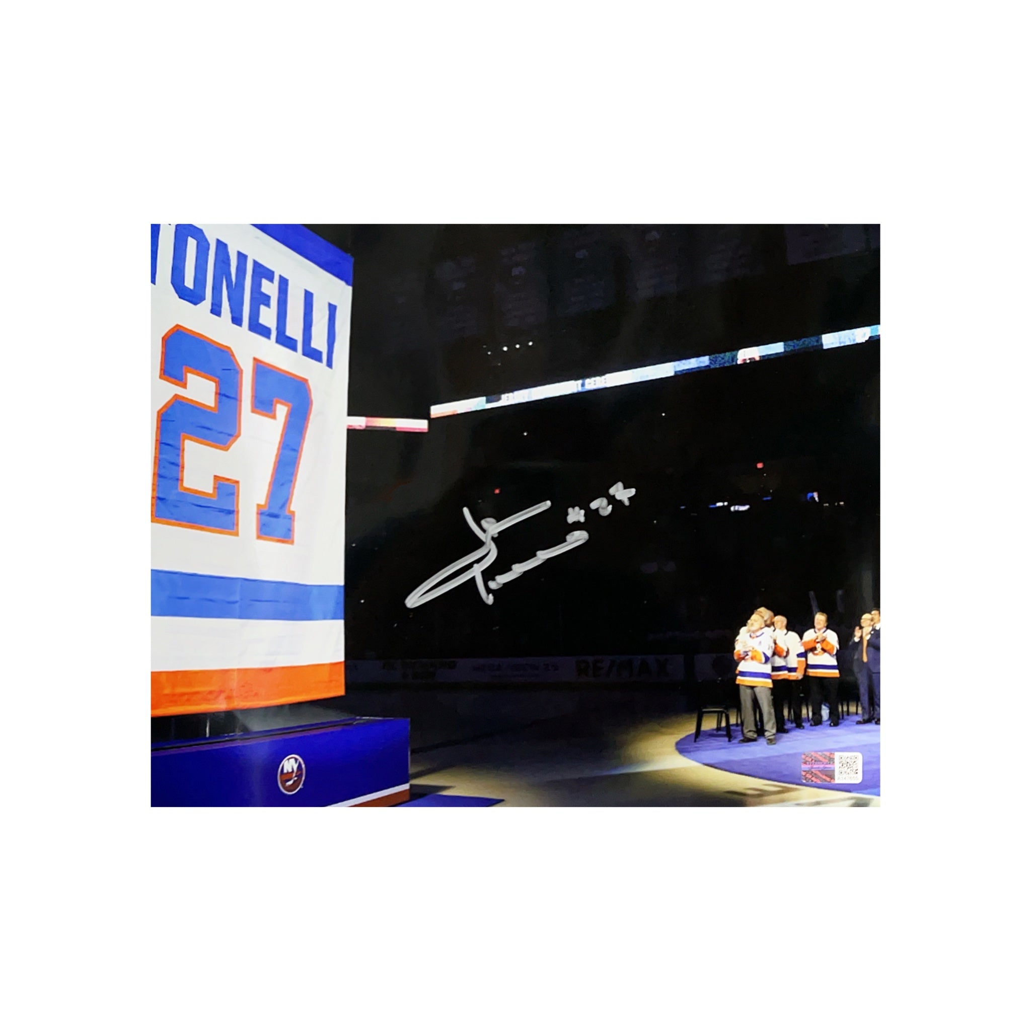 John Tonelli Autographed New York Islanders Retirement Night Side 8x10 ...